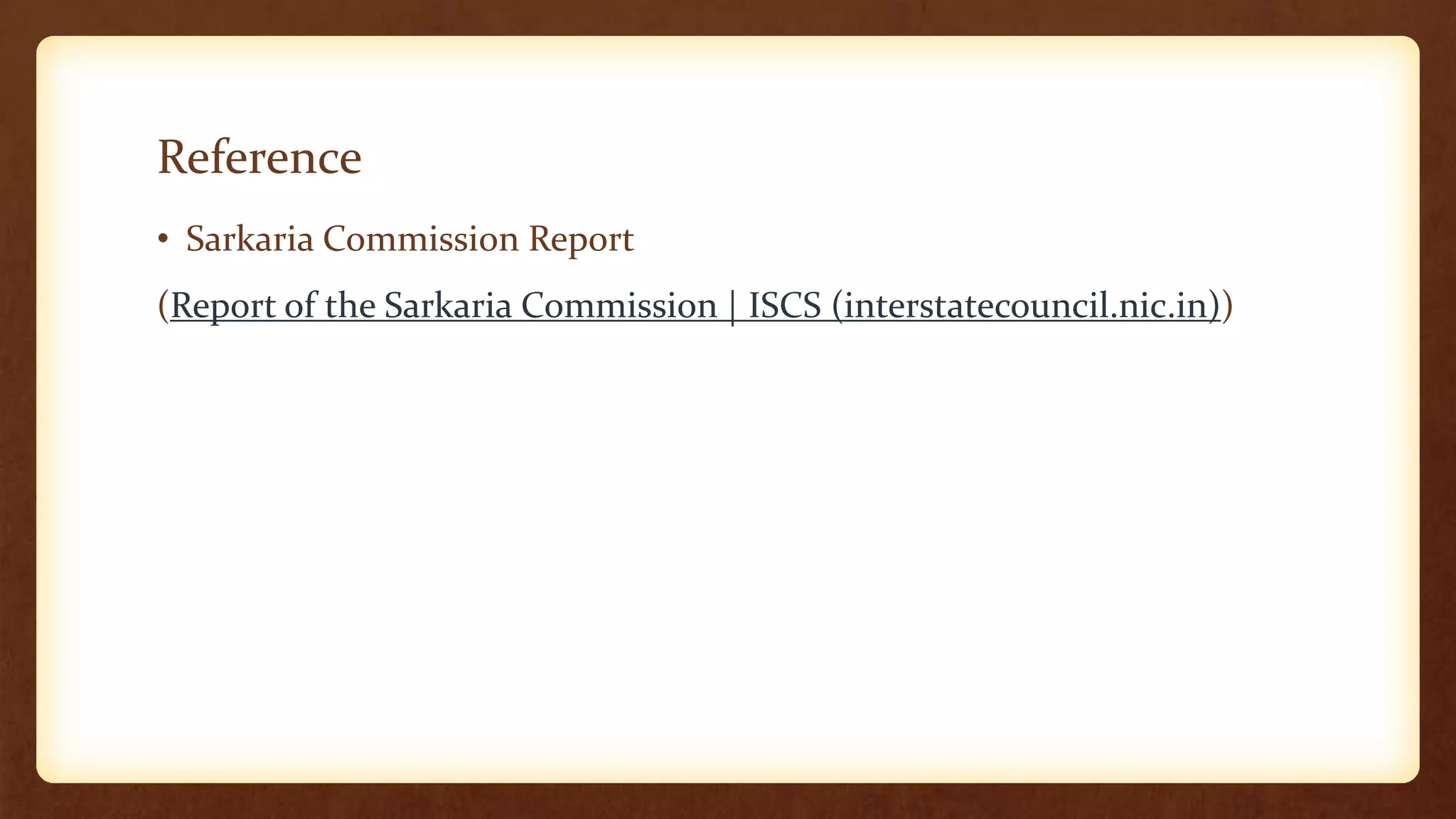 Sarkaria commission | PPTX