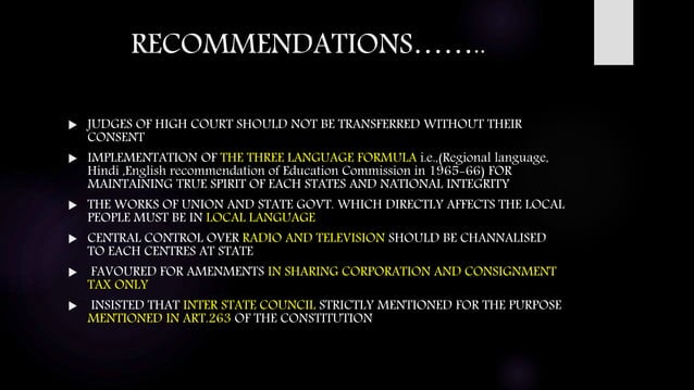 Sarkaria commission report(1983) | PPTX