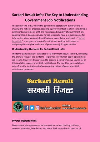 Sarkari Result Info - Key to Understanding Government Job Notifications.pdf