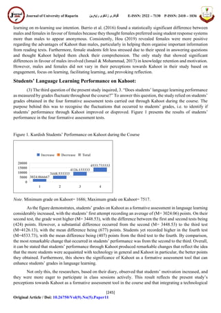 Perceptions of Postgraduate Students Towards the use of Kahoot as A ...