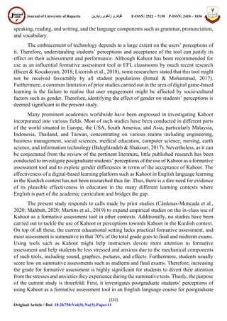 Perceptions of Postgraduate Students Towards the use of Kahoot as A ...