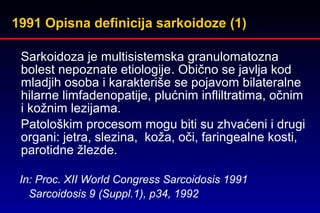 Sarkoidoza | PPT