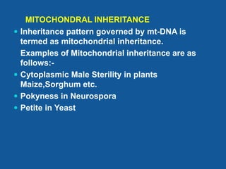 assignment on inheritance and expressio of organeller dna 1 | PPT