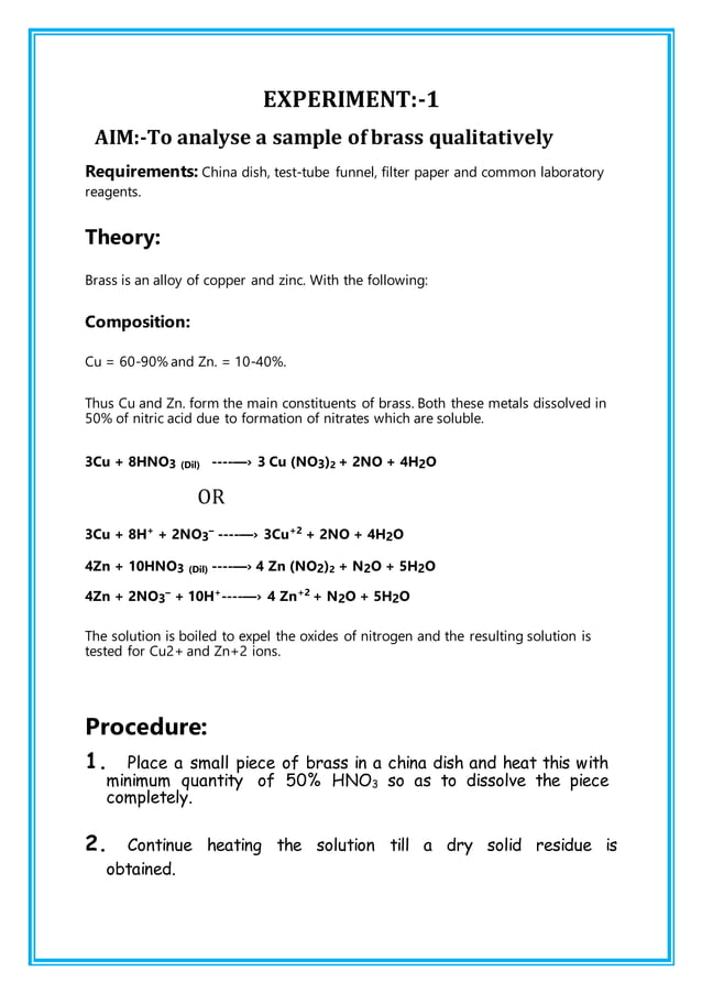chemistry project on constituents of alloys | DOCX | Chemistry | Science