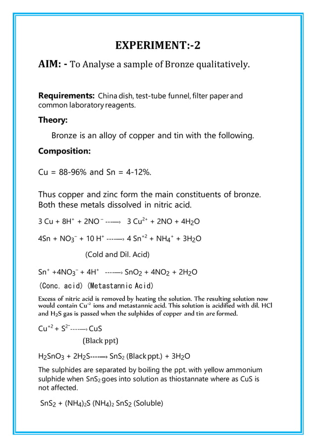 chemistry project on constituents of alloys | DOCX | Chemistry | Science