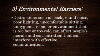 Barriers Of Communication | PPT