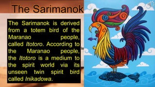 Sarmanok grade 7 arts history and background third quarter | PPTX