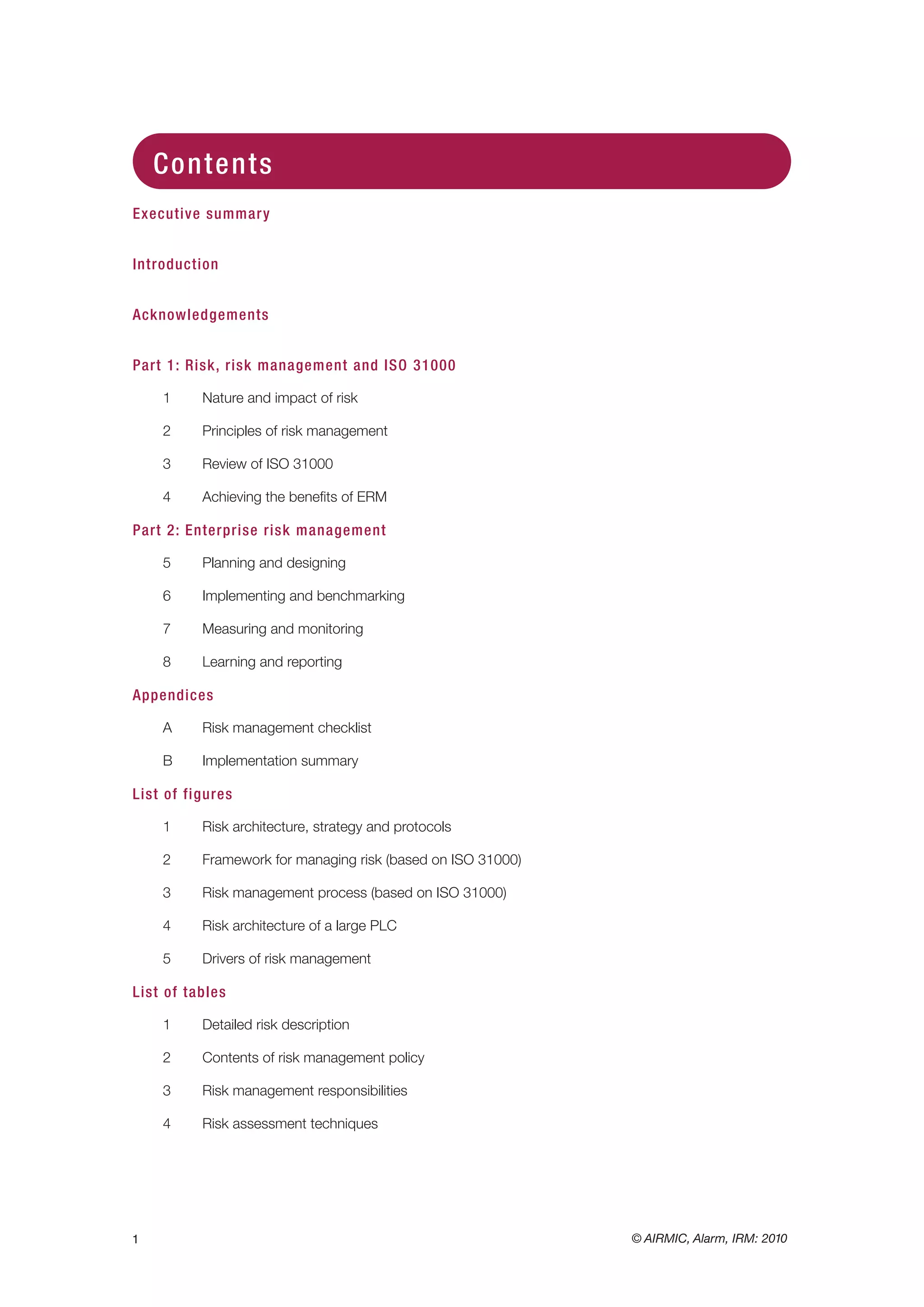 A structured approach to Enterprise Risk Management (ERM) and the ...