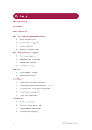 A structured approach to Enterprise Risk Management (ERM) and the ...