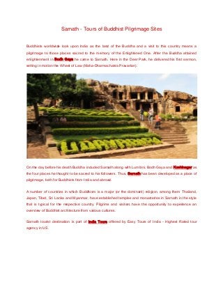 Sarnath Tours of buddhist pilgrimage sites