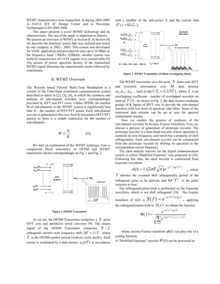 A WAVELET BASED MODULATION | PDF
