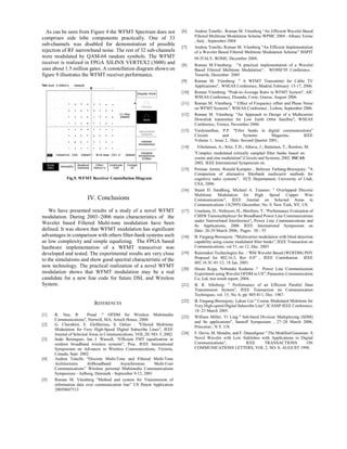 A WAVELET BASED MODULATION | PDF