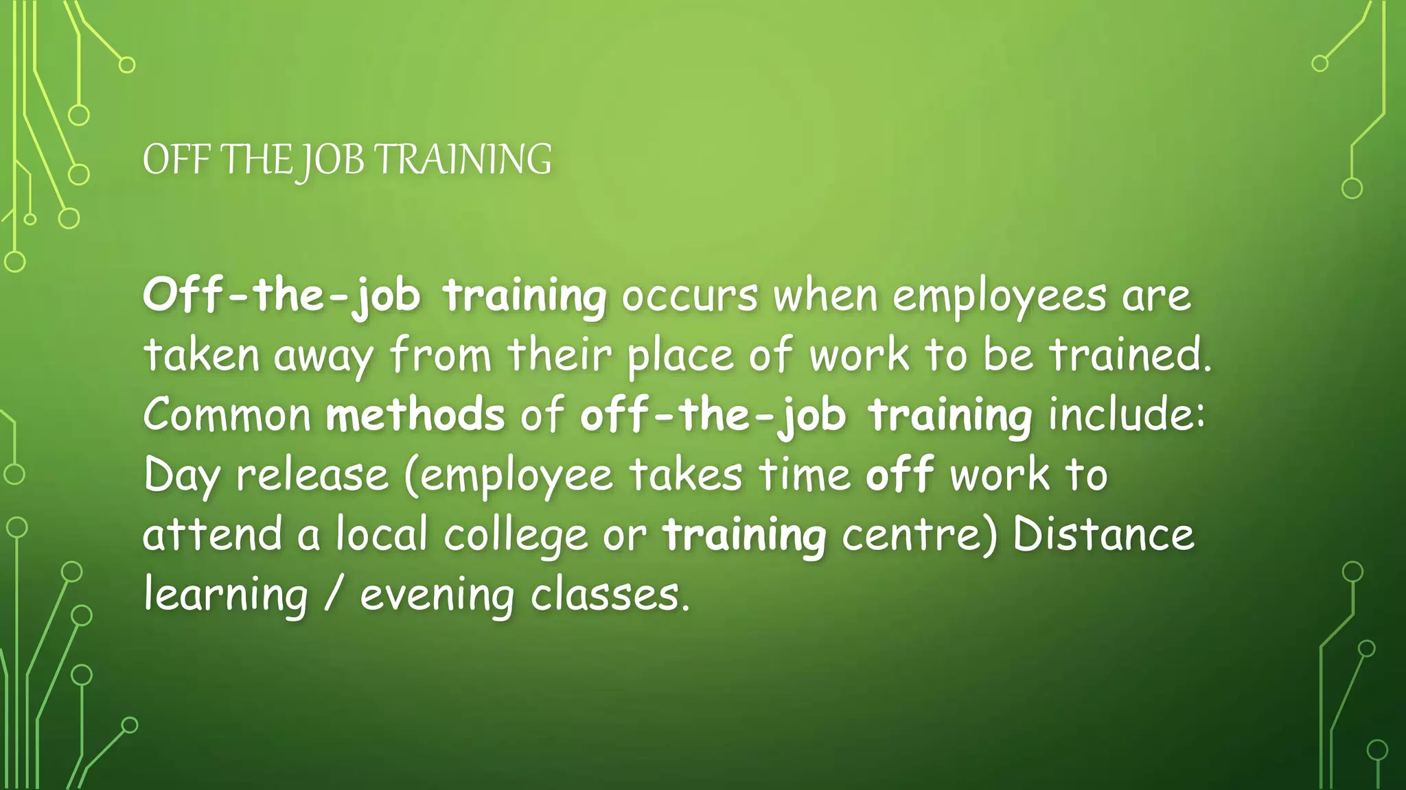 Training and methods | PPTX