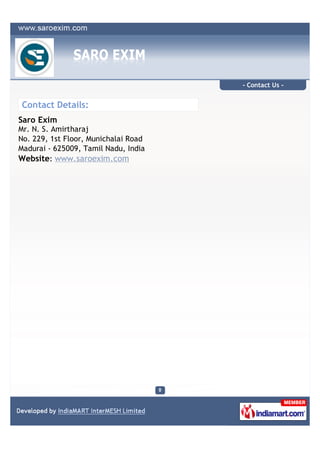 Saro Exim, Madurai, Boys Designer Shirt | PDF