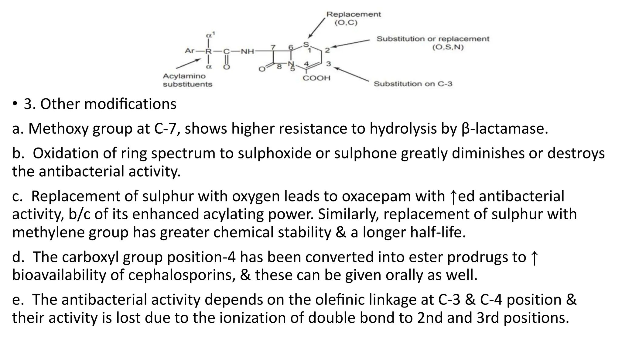 SAR of cephalosporins (2).pptxnjjjjjkkkkkkjj | PPTX