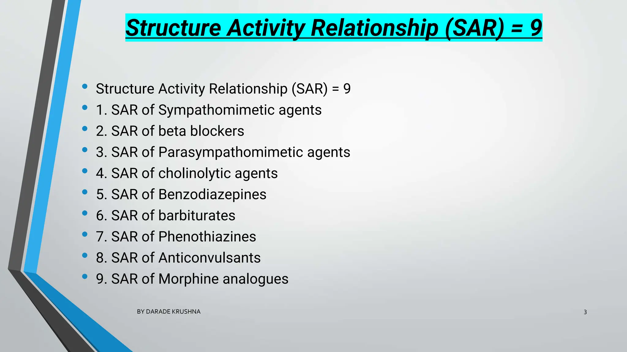 SAR of Medicinal Chemistry 1st by dk.pdf