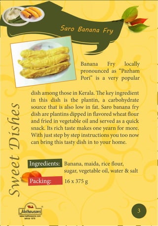 Saro foods brochure | PDF