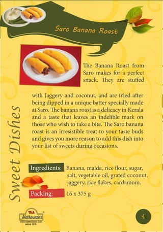 Saro foods brochure | PDF