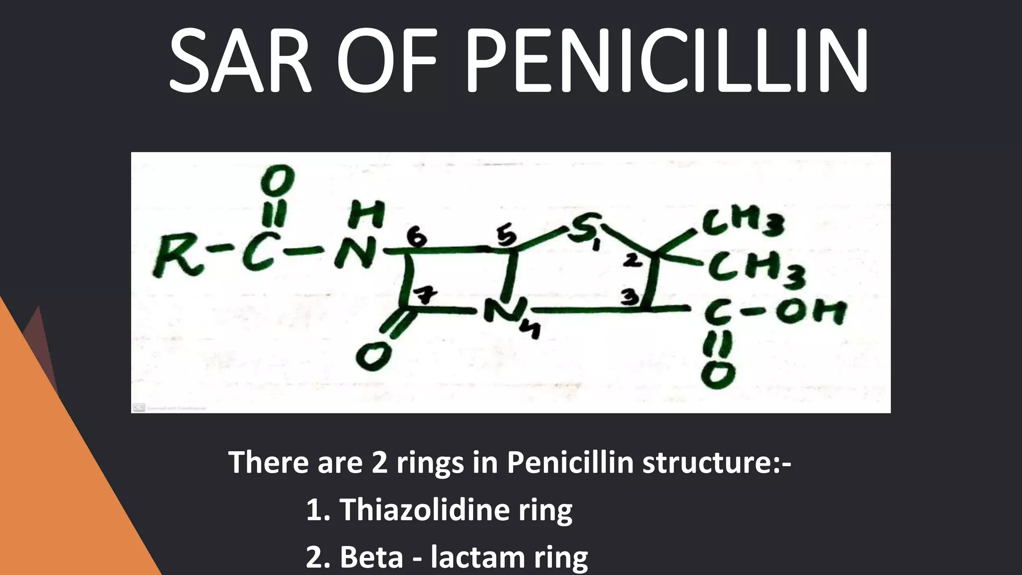 Sar of Penicillin and cephalosporin | PPTX