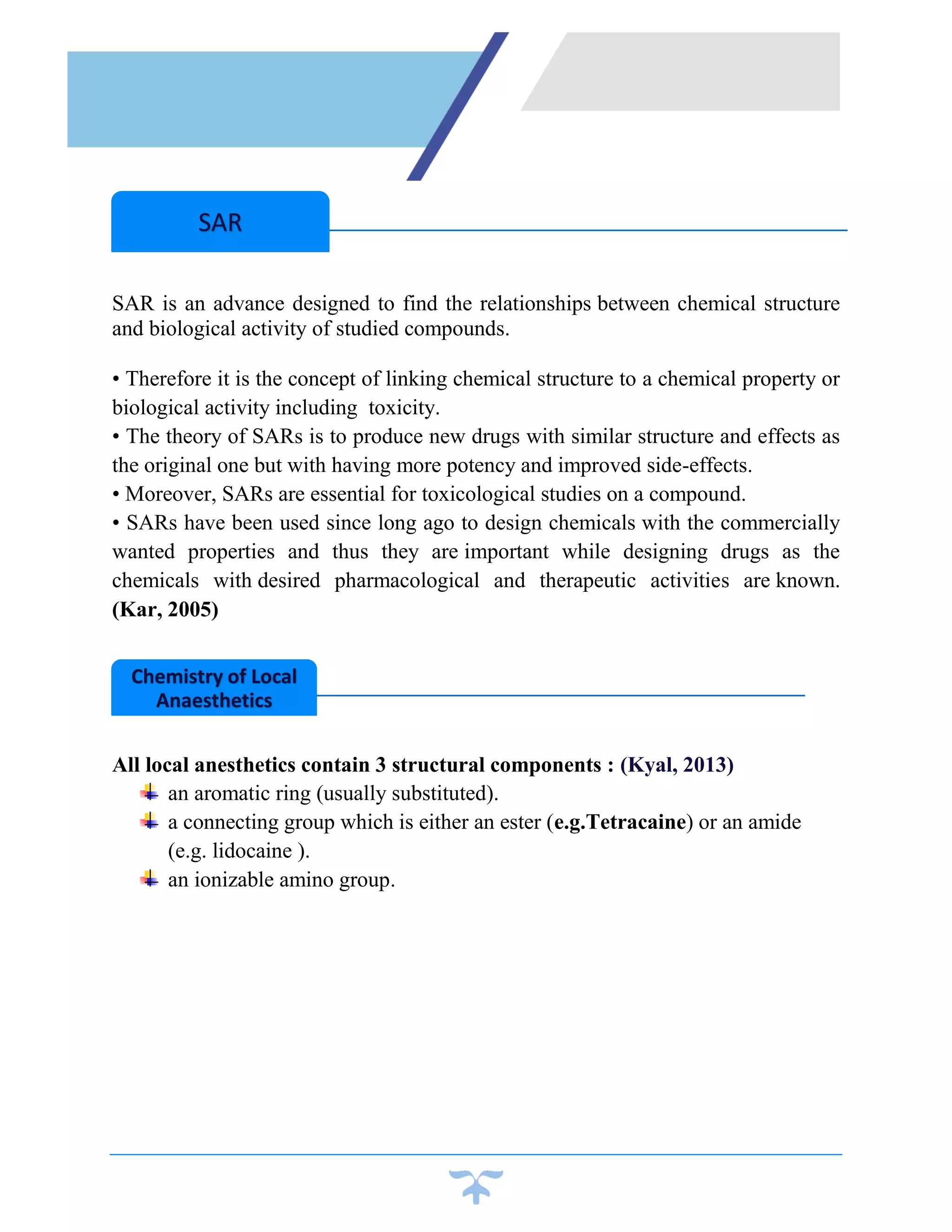 Sar of tetracaine | PDF