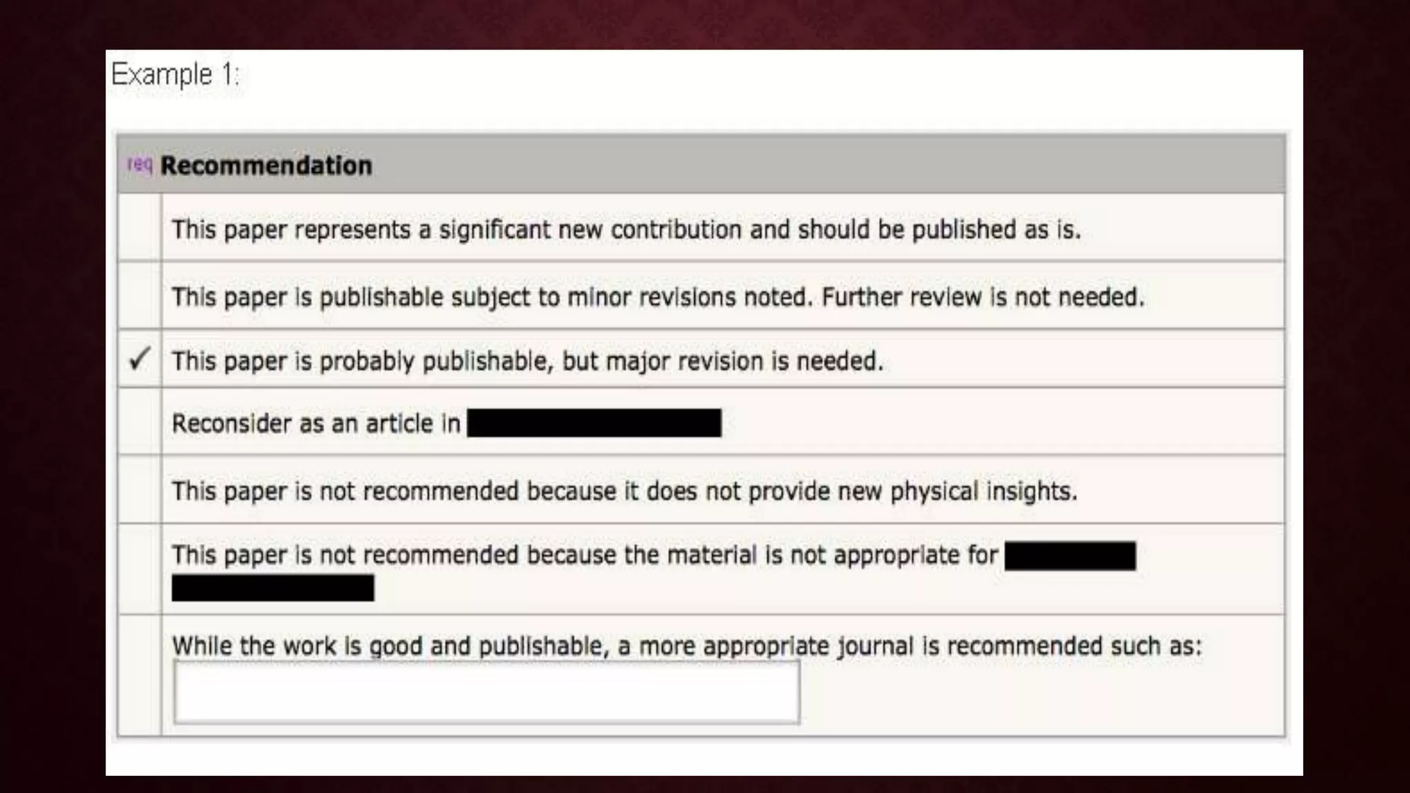 Minor Revision Reviews | PPTX