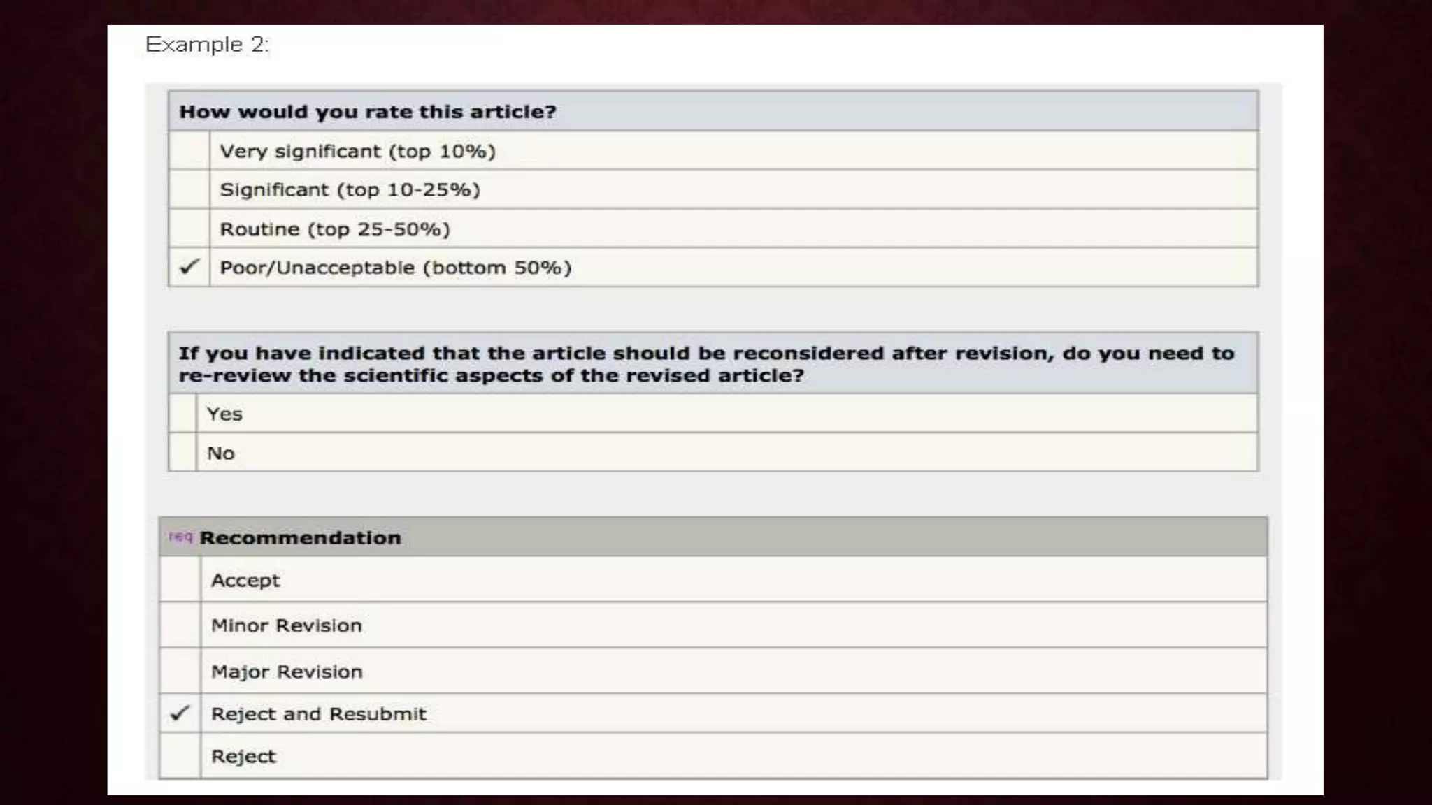 Minor Revision Reviews | PPTX