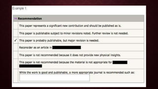 Minor Revision Reviews | PPTX