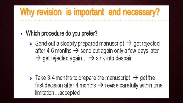 Minor Revision Reviews | PPTX