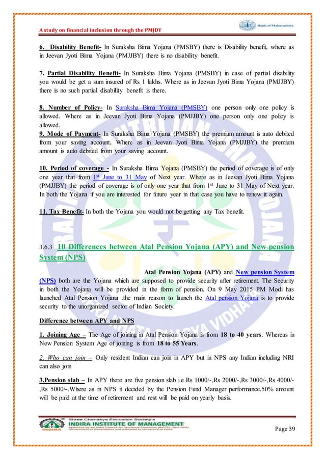 project report on financial inclusion through the pradhan mantri jan ...