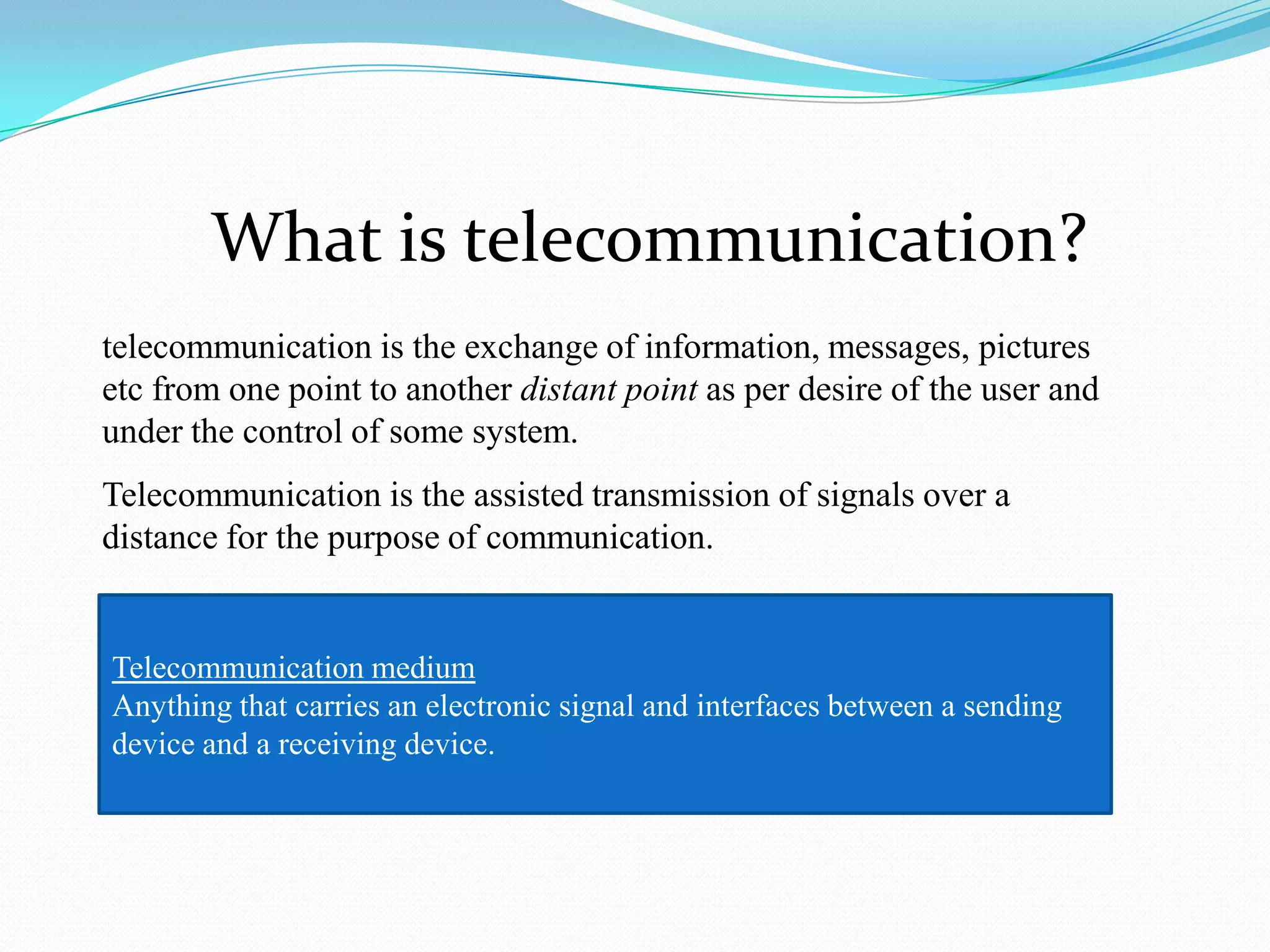 telecommunication | PPTX