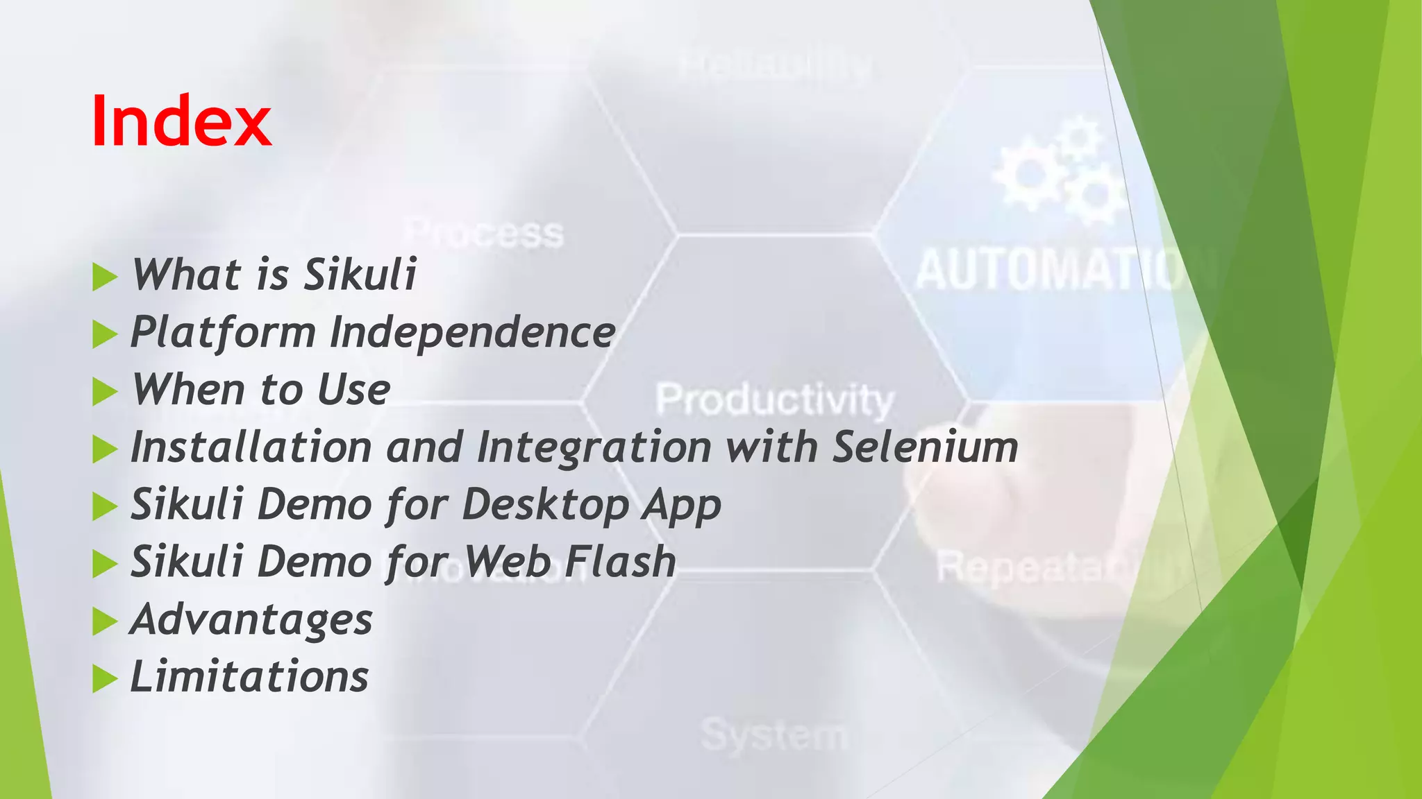 Sikuli UI Automation | PPT