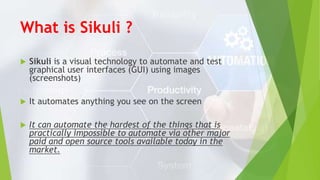 Sikuli UI Automation | PPT