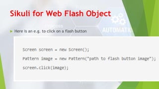 Sikuli UI Automation | PPT