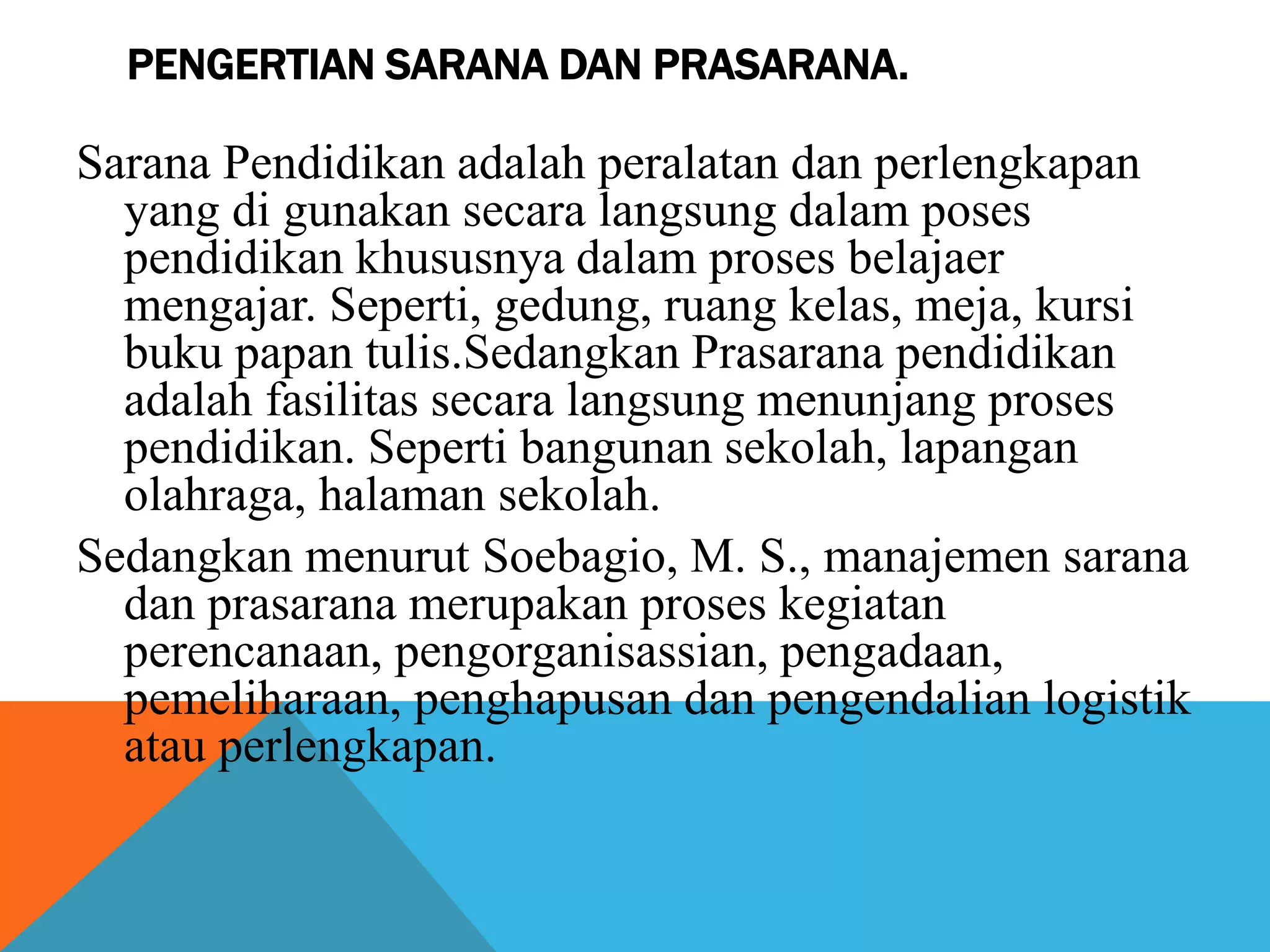 Sarana Prasarana | PPTX