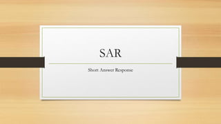 SAR scoring | PPT