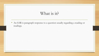 SAR scoring | PPT