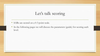 SAR scoring | PPT