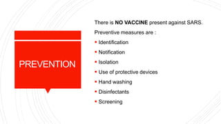 SARS (Severe Acute Respiratory Syndrome) | PPTX | Infectious Diseases ...