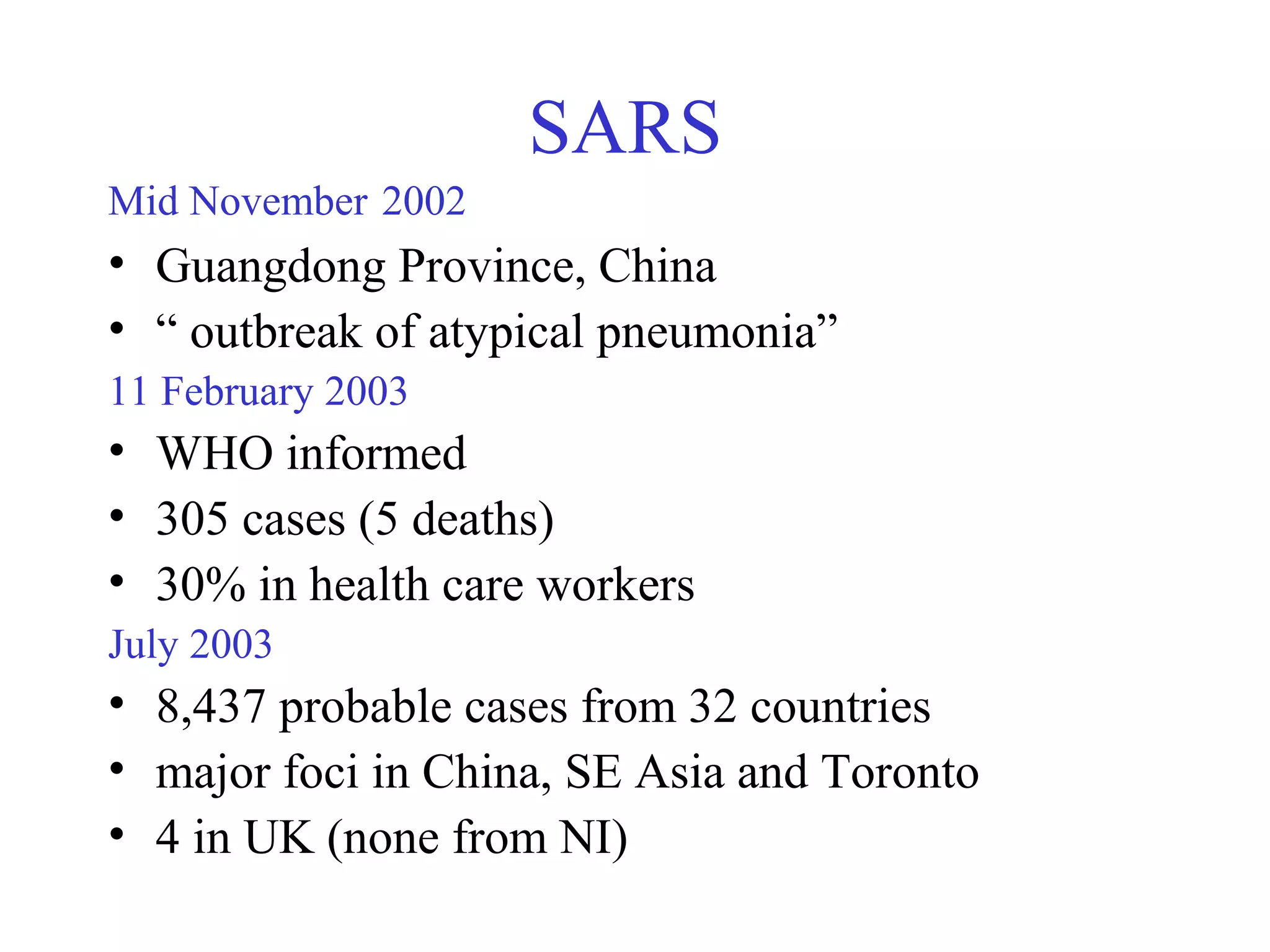 Sars ''''At a Glance by GP Seminars | PPT