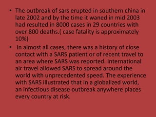 SARS epidemiolody and morphology of the virus | PPTX
