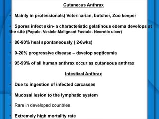 SARS Anthrax.pptx in tropical disease course | PPT