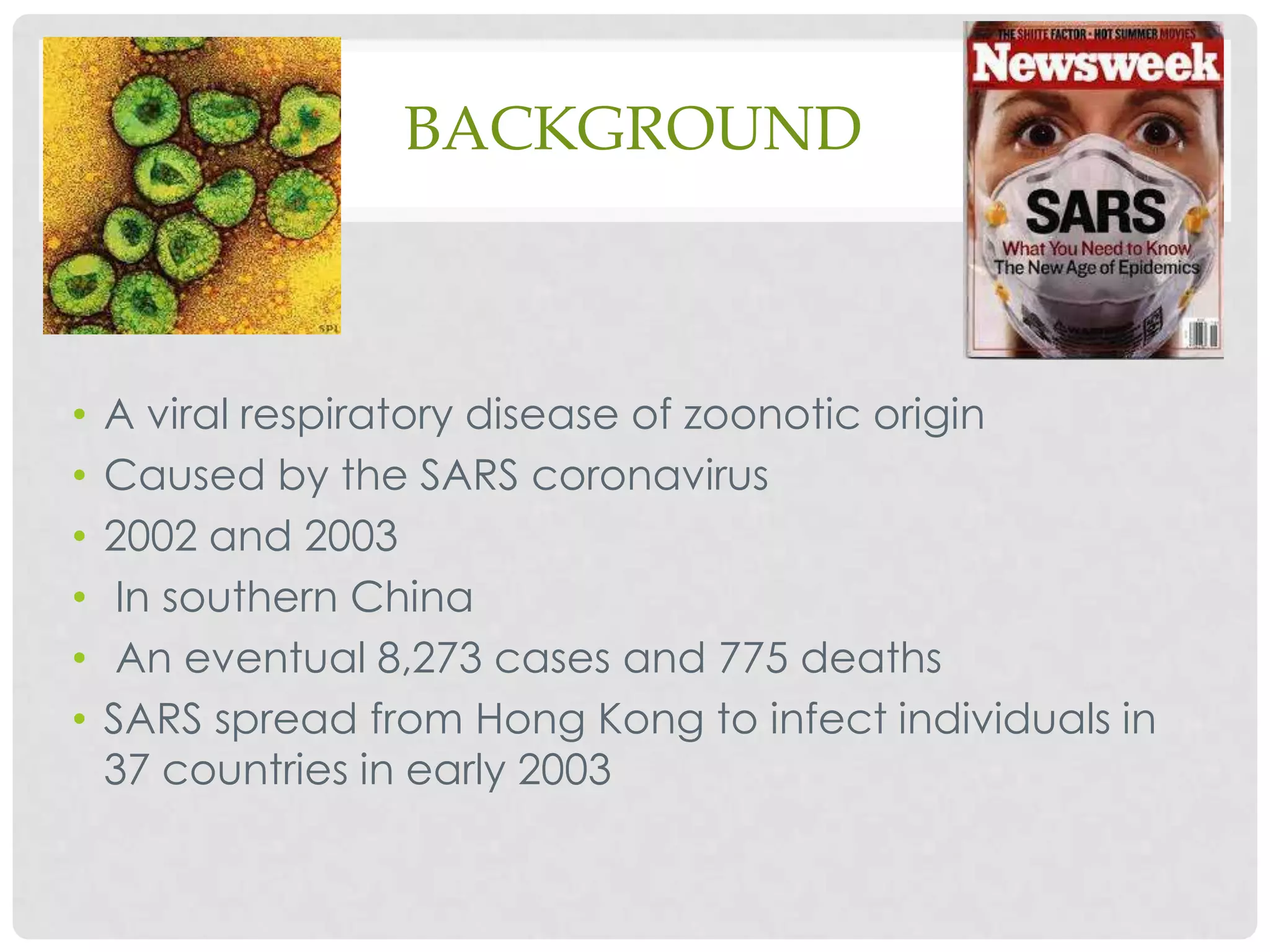Sars effects on aviation | PPTX