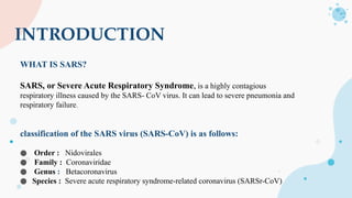 sars virus ( severe acute respiratory syndrome). | PPTX