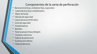 Sarta de perforación | PPTX