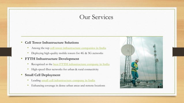 SAR Televenture - Leading Telecom Tower & Infrastructure Solutions | PPT