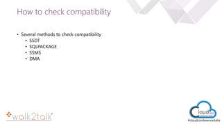 CCI2017 - Considerations for Migrating Databases to Azure - Gianluca ...