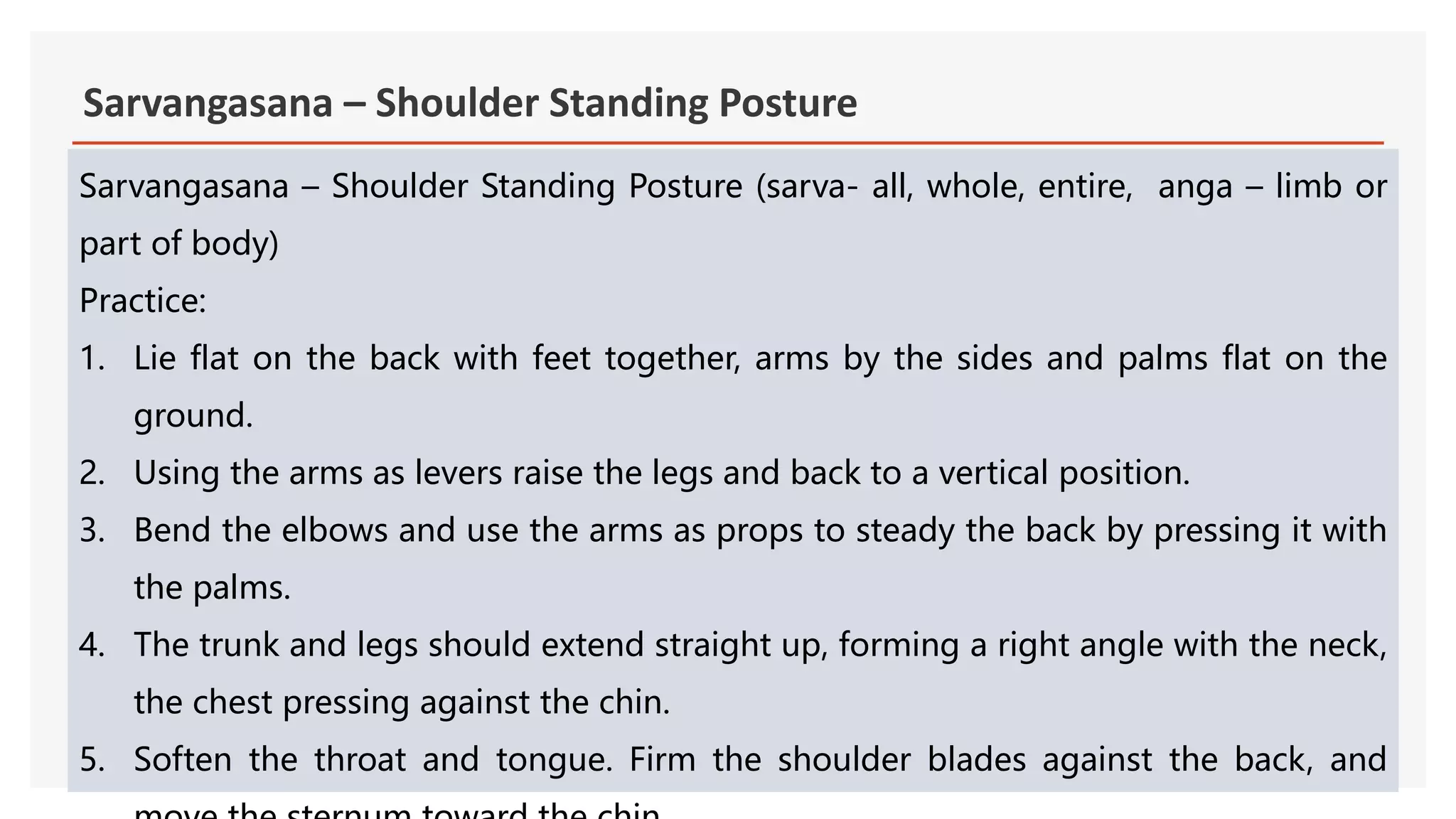 Sarvangasana – Shoulder Standing Posture.pptx