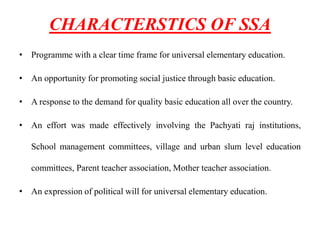 Sarva siksh abhiyan (ssa) | PPTX