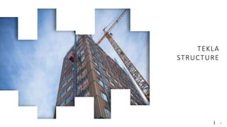 Steel and Rebar detailing using Tekla Structure | PPTX