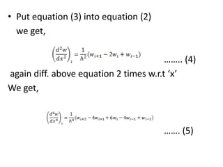 Finite Difference method in Strucutral Dynamics | PPTX